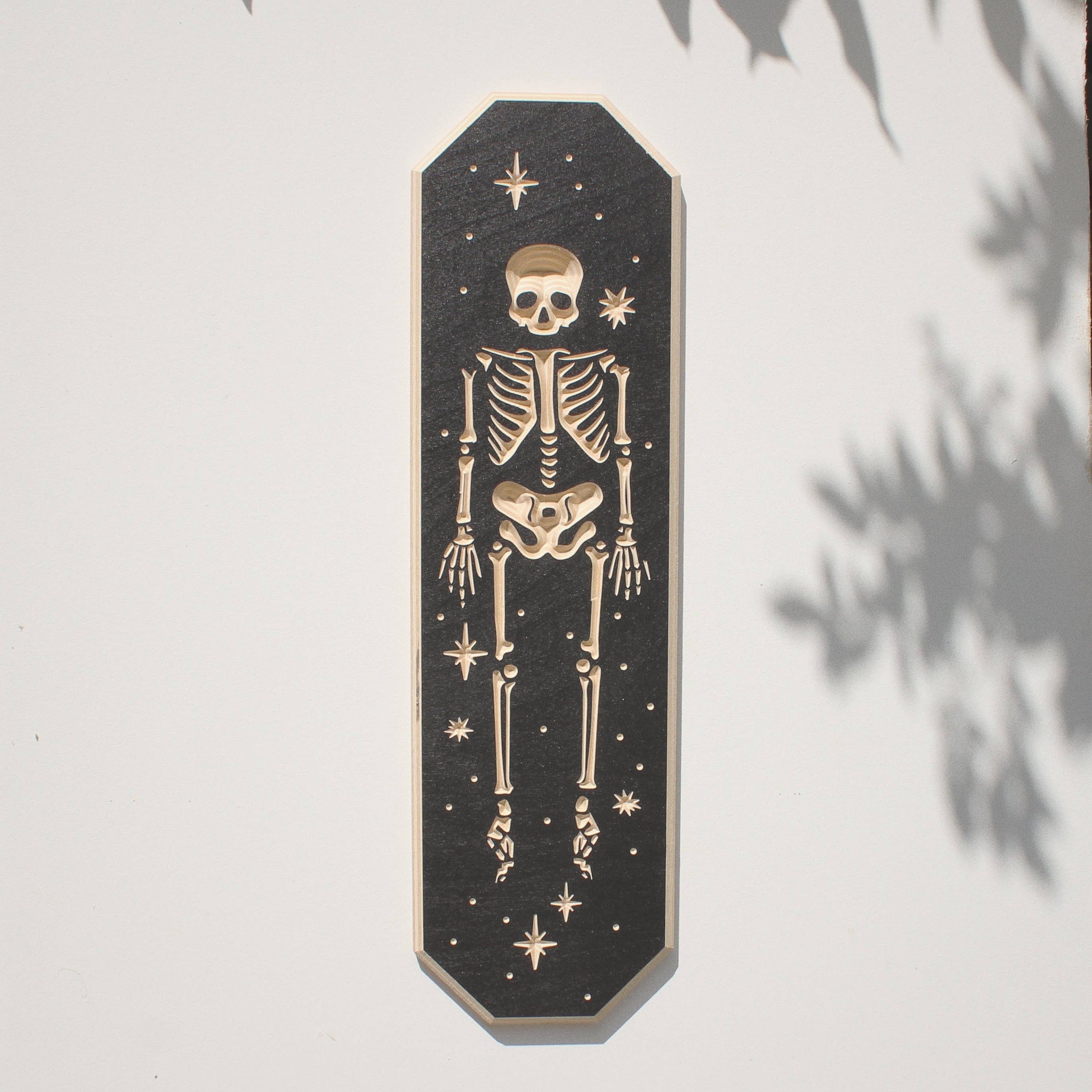 Skeleton Carved Wall Hanging | Wicked Woods & Goods