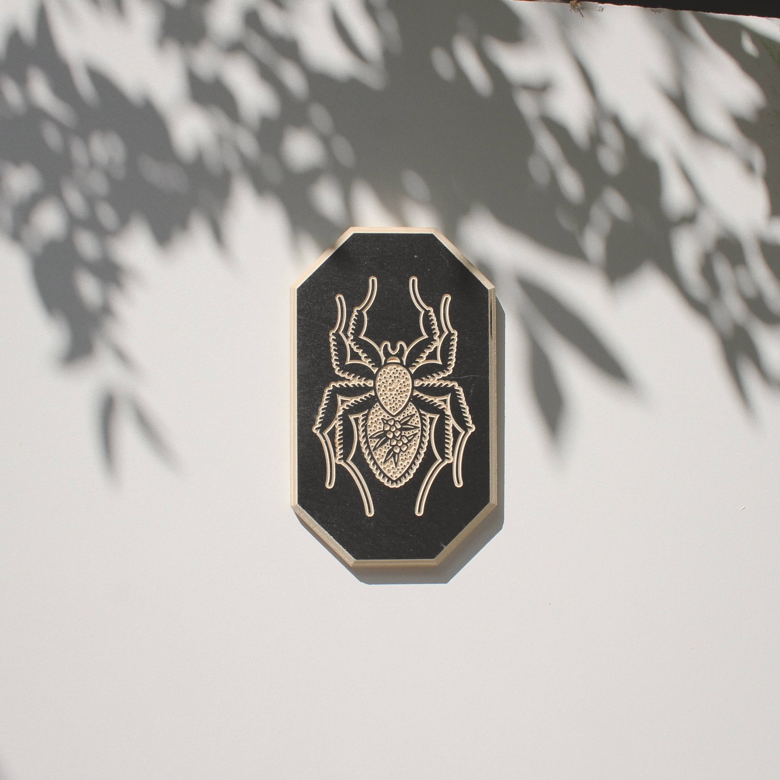 Spider Carved Wall Hanging | Wicked Woods & Goods