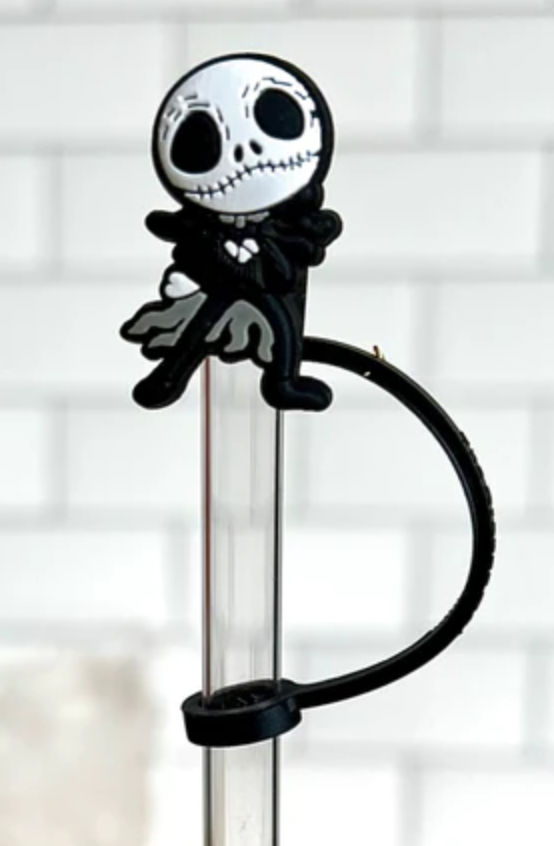 Jack Skellington Straw Topper | Wicked Woods & Goods